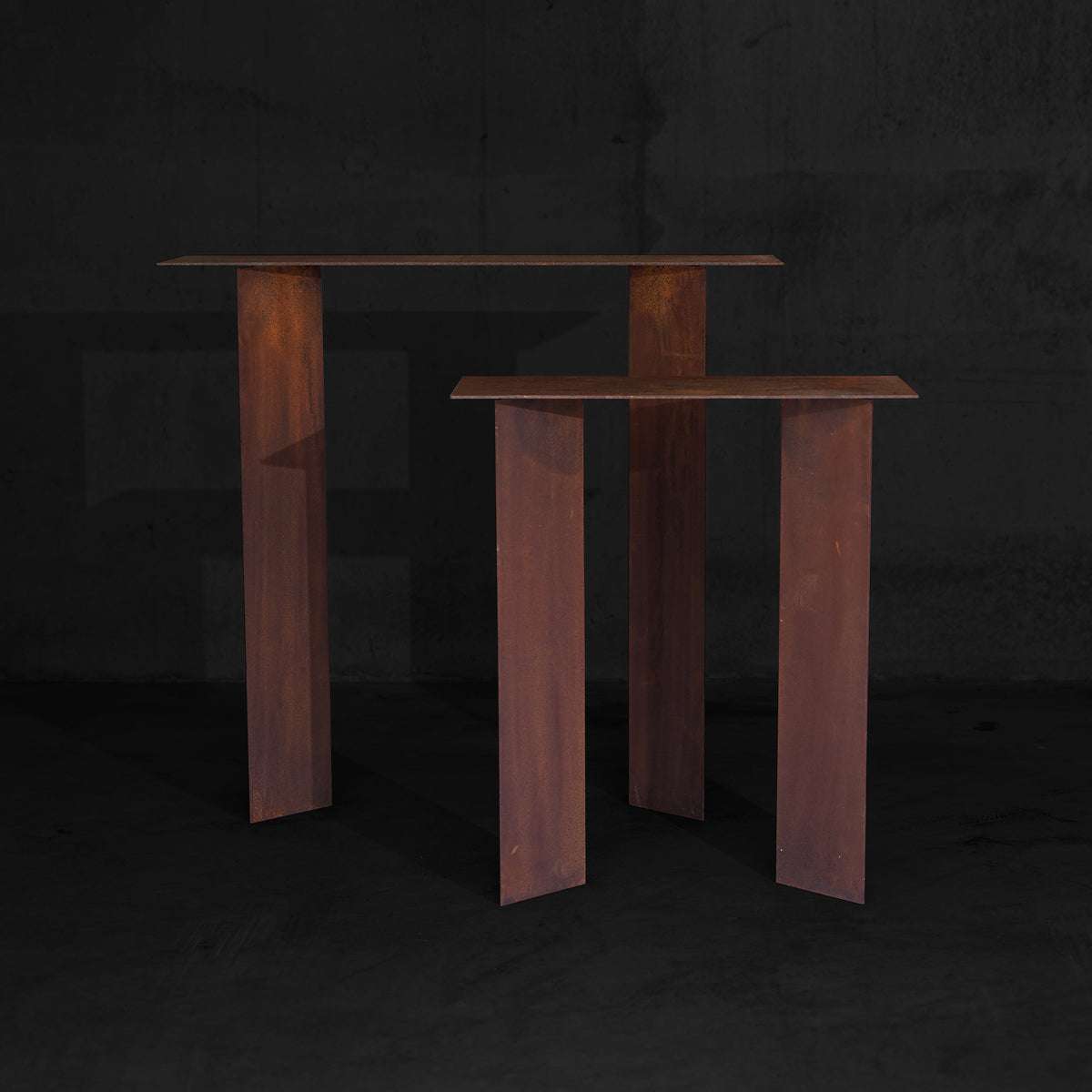 CORTEN STEEL TABLE 1200 – Kaia